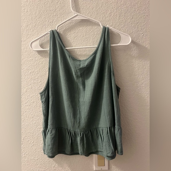 Tops | Sage Green Sleeveless Tank Top With Flowy Fit | Poshmark